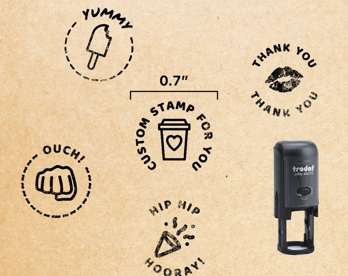 Loyalty Card Stamp Self Inking Logo Stamp for Punch Loyalty Card - Etsy ...