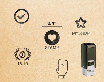 Mini Rubber Stamp - Etsy