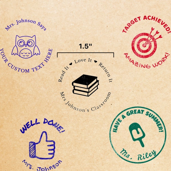 Teacher Stamps - Etsy