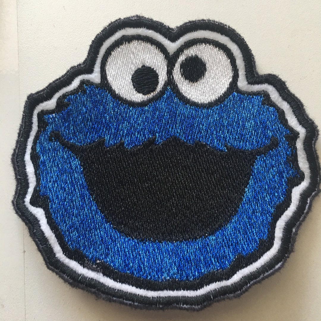 Large Blue Monster 4 Inch Embroidered Patch - Etsy