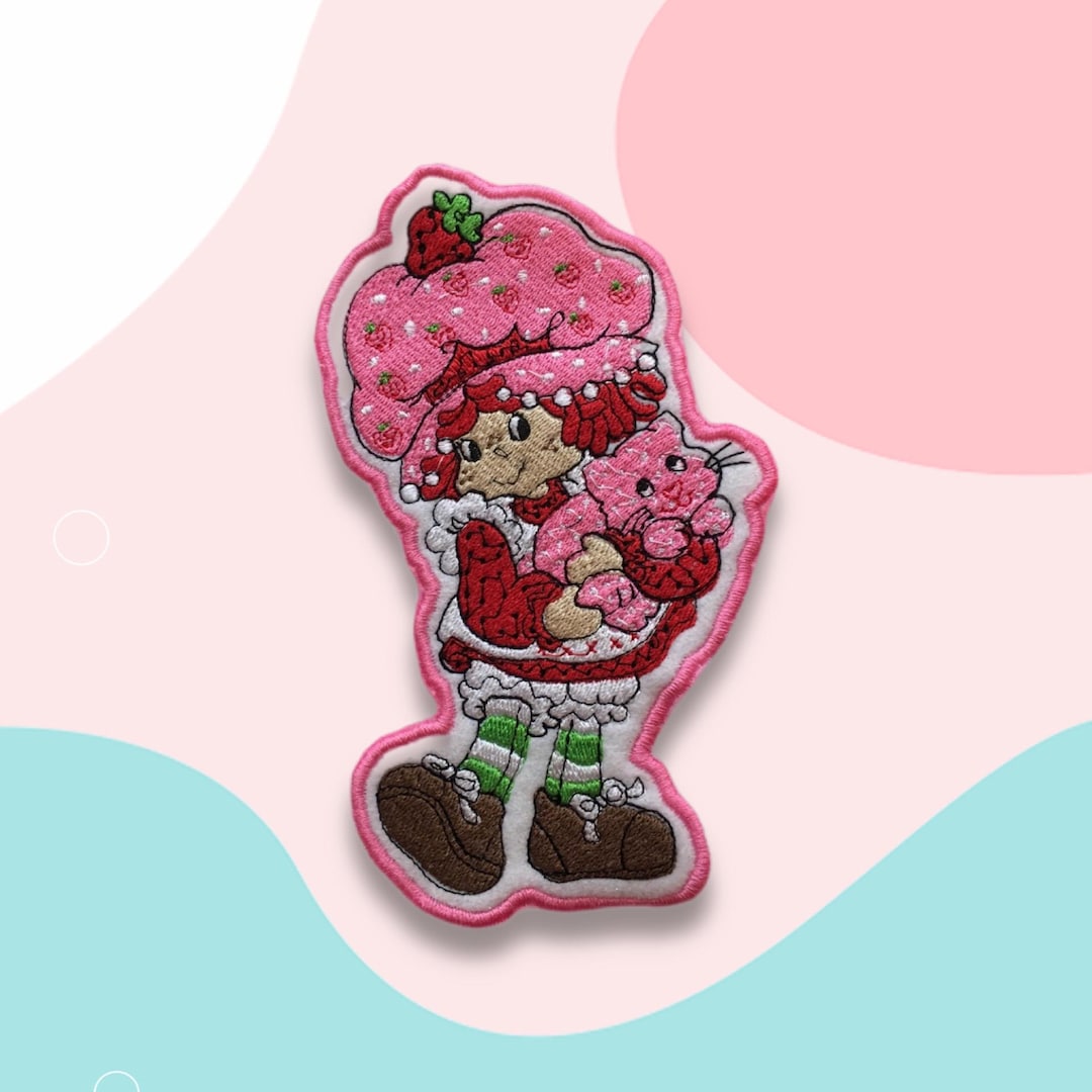 Strawberry Girl Embroidered Patch Sew on /iron - Etsy