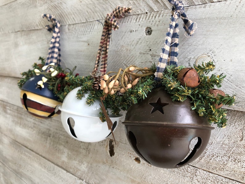 Decorative Rustic Metal Bells.christmas Tree - Etsy