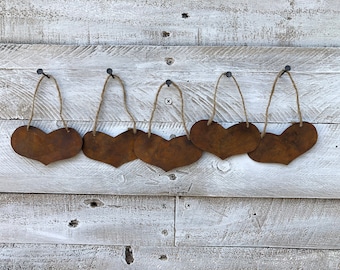 Rusty Hearts | Etsy