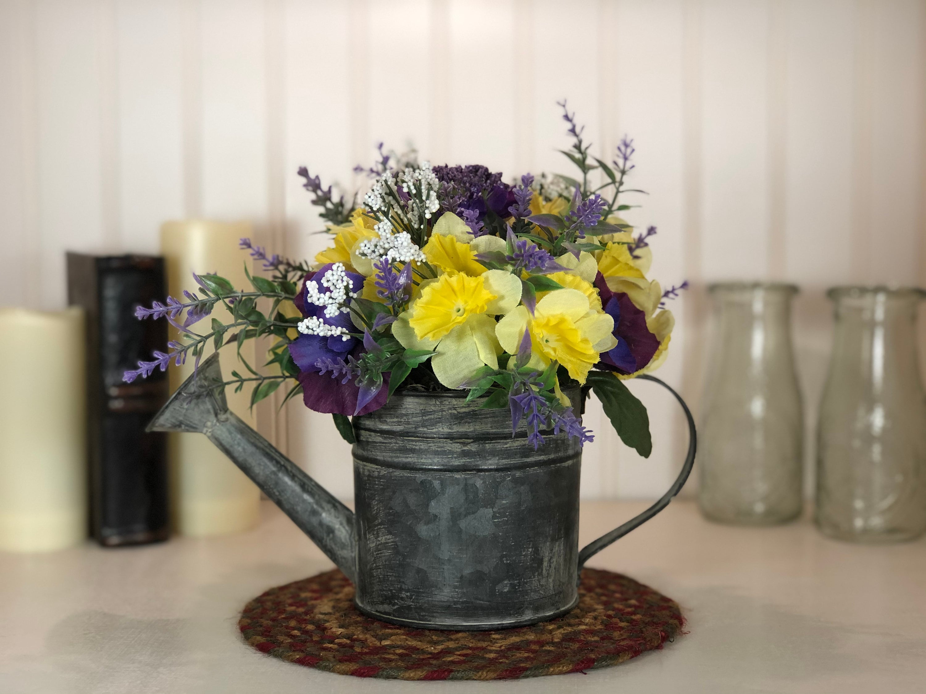 Watering Can Flowers