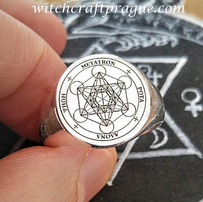 Archangel Metatron Sigil Ring Witchcraft Amulet Alchemy | Etsy