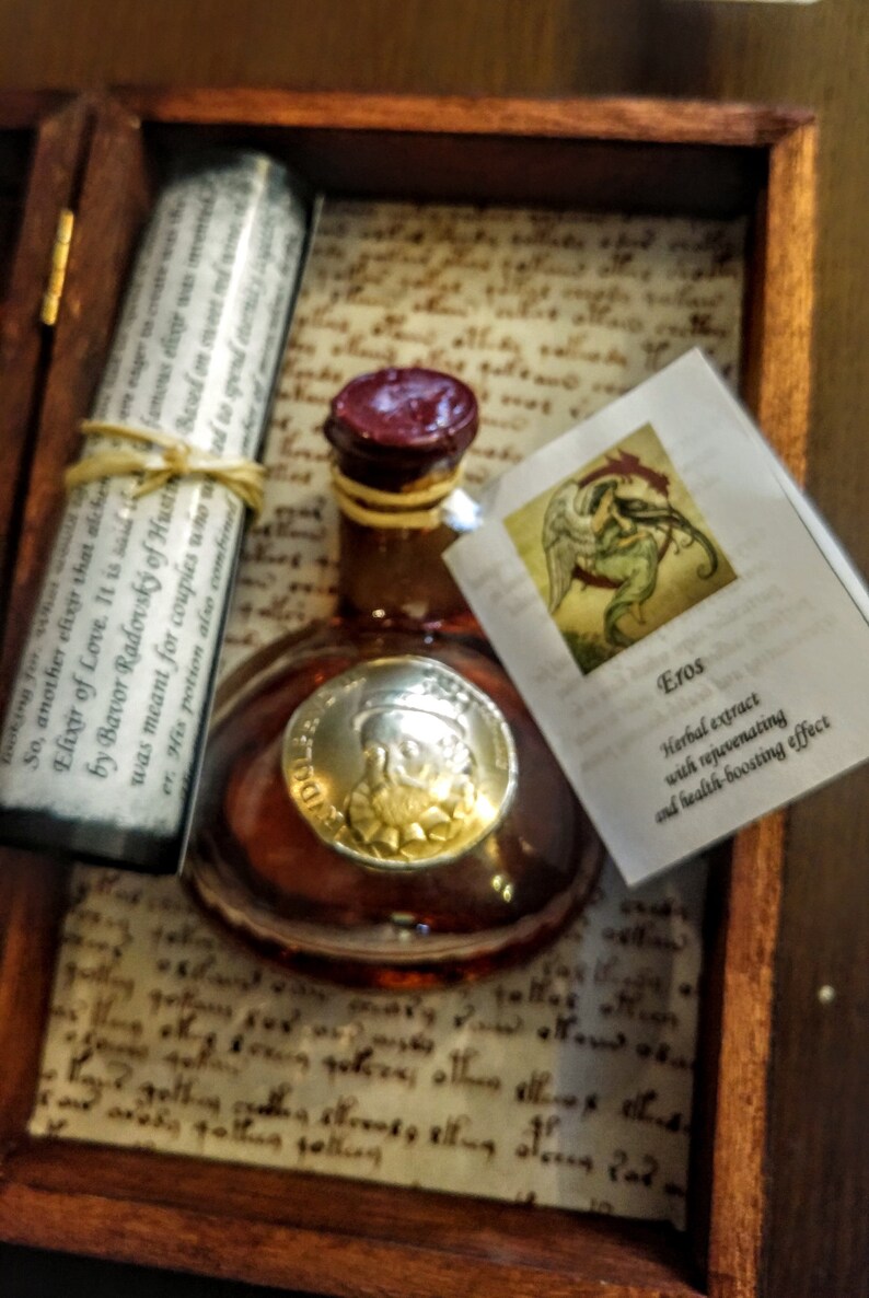 Witchcraft Love Potion Alchemy Elixir Bottle Medieval Magic - Etsy