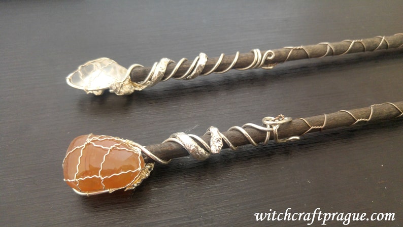 Witchcraft Magic Wand Handmade Crystals - Etsy