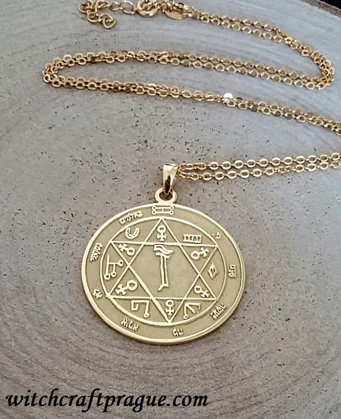 Seal of Solomon Pentacle of Mars Protection Necklace Amulet - Etsy