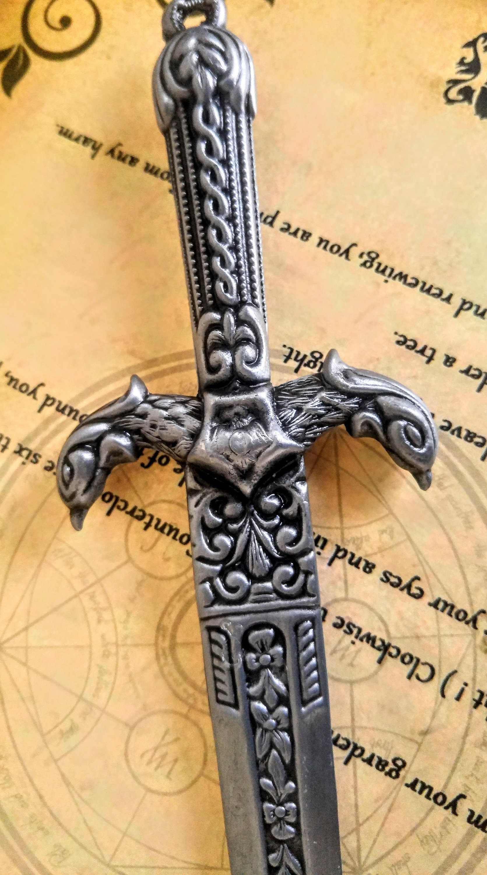 Ritual Witchcraft Dagger With Etching Alchemy Talisman Atheme - Etsy