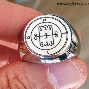 Goetia Amon Sigil Ring, Witchcraft Amulet, Seal of Solomon, - Etsy