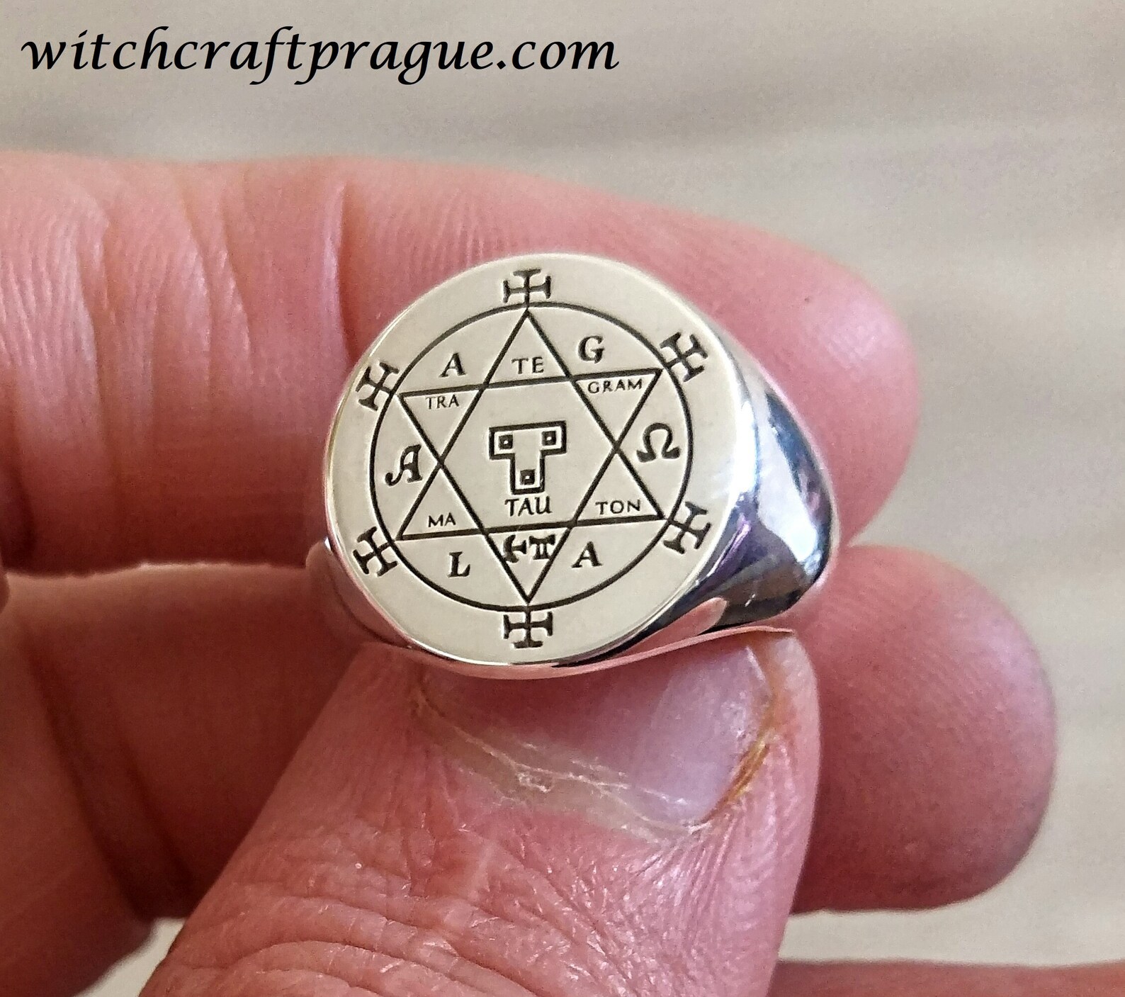 Hexagram of Solomon, Goetia Ring, Witchcraft Amulet, Seal of Solomon - Etsy