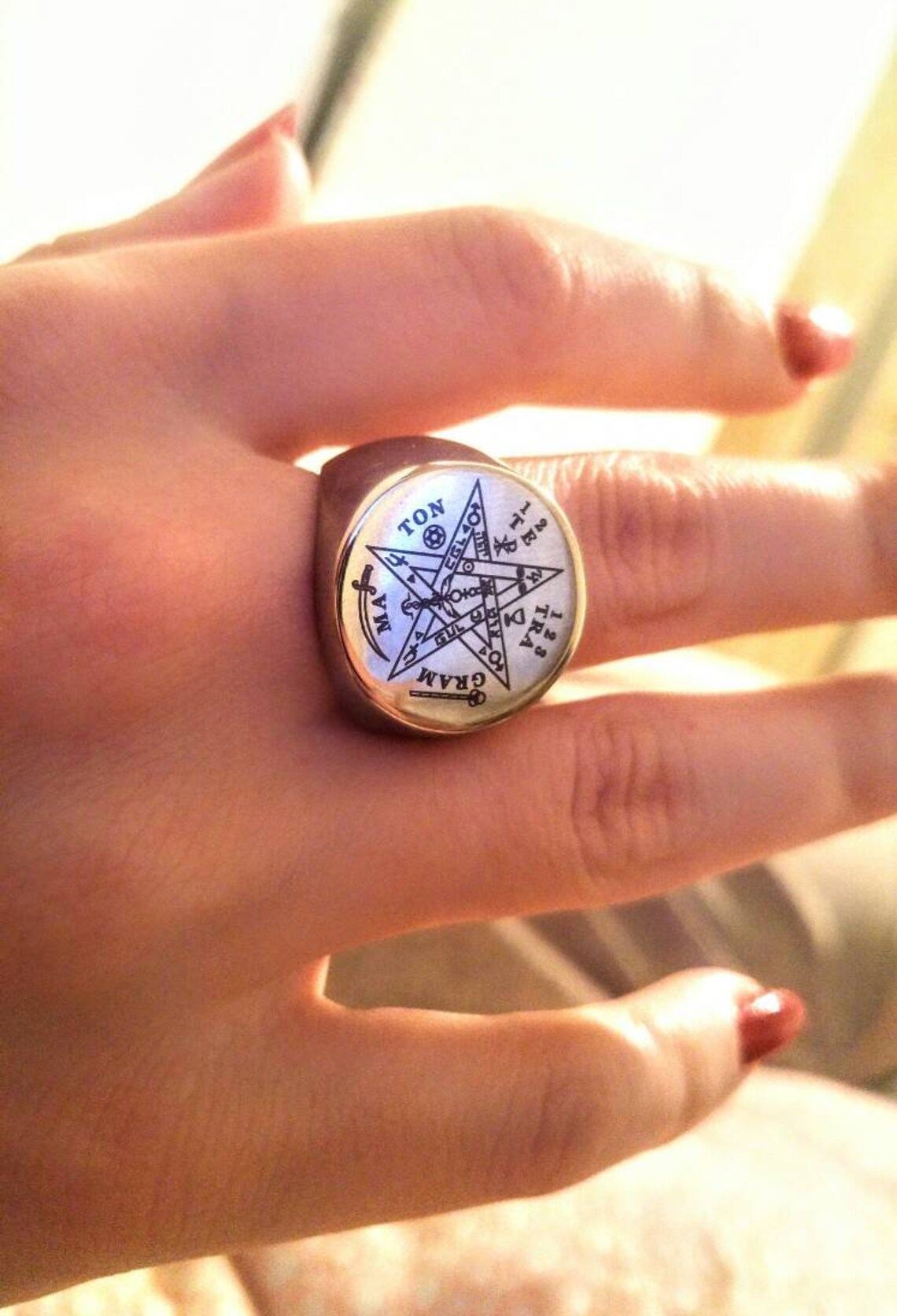 Alchemy Protection Ring Witchcraft Amulet Goetia Wicca - Etsy