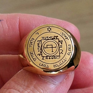 Fifth Pentacles of the Sun Ring Seal of Solomon Amulet - Etsy