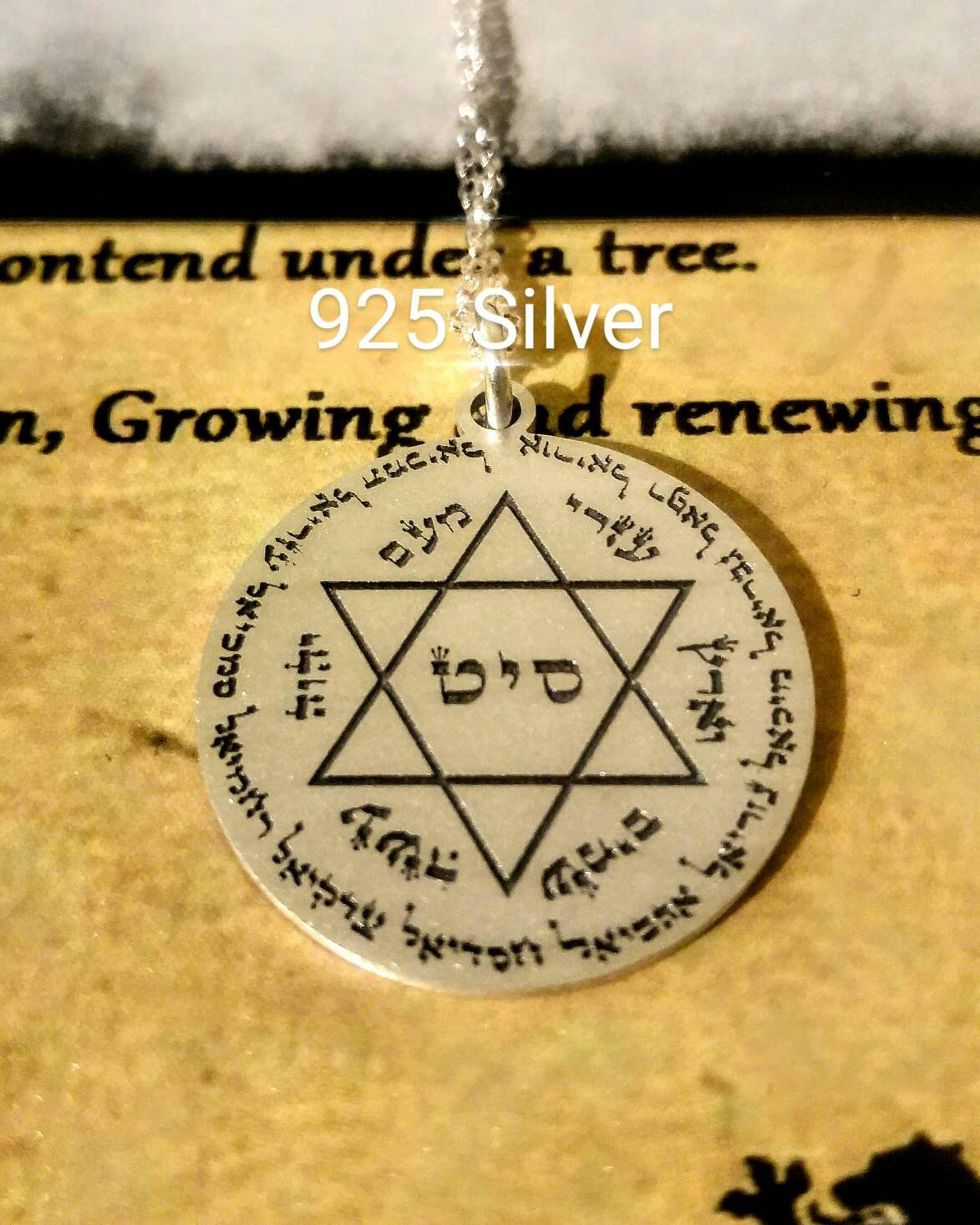Witchcraft Archangel Spell Necklace Amulet Wicca Talisman Name | Etsy