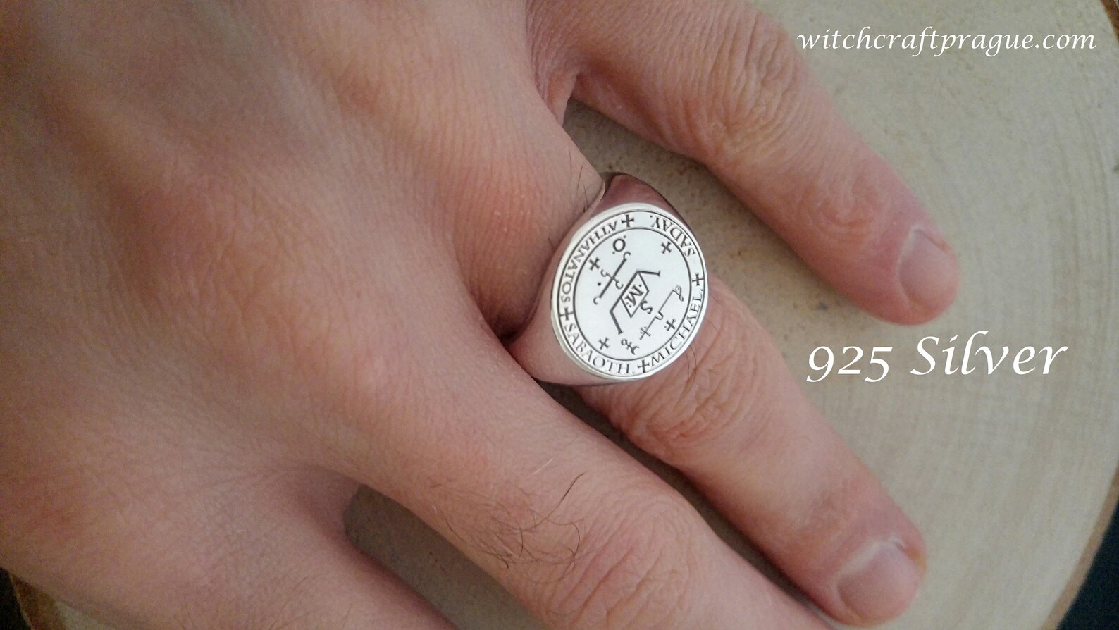 Witchcraft Archangel Michael Sigil Ring Alchemy Amulet Wicca Seal - Etsy