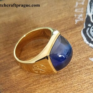 Customized Magic Ring Amulet, Protection Talisman, Sapphire Ring - Etsy