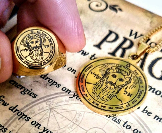 Seal of Solomon First Pentacle of the Sun Lesse Key Ring - Etsy