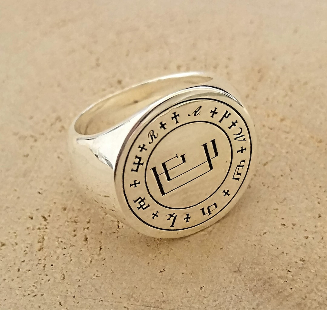 Witchcraft Olympic Spirits Ring Amulet Bethor Seal, Wealth Talisman ...