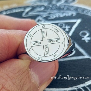 Witchcraft Sixth Pentacle of Jupiter Ring Seal Goetia Amulet Wicca Talisman - Etsy