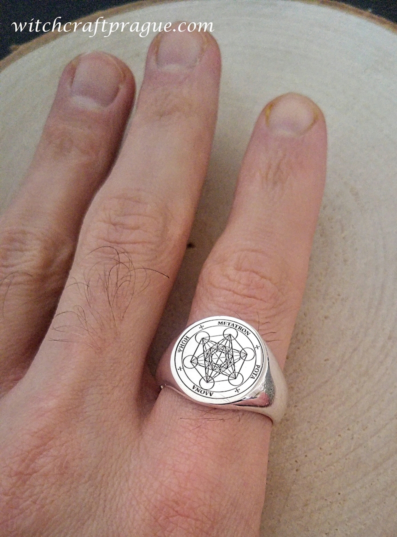Archangel Metatron Sigil Ring Witchcraft Amulet Alchemy Talisman - Etsy