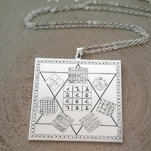 John Dee Holy Table Enochian Magic Witchcraft Angelic Amulet - Etsy