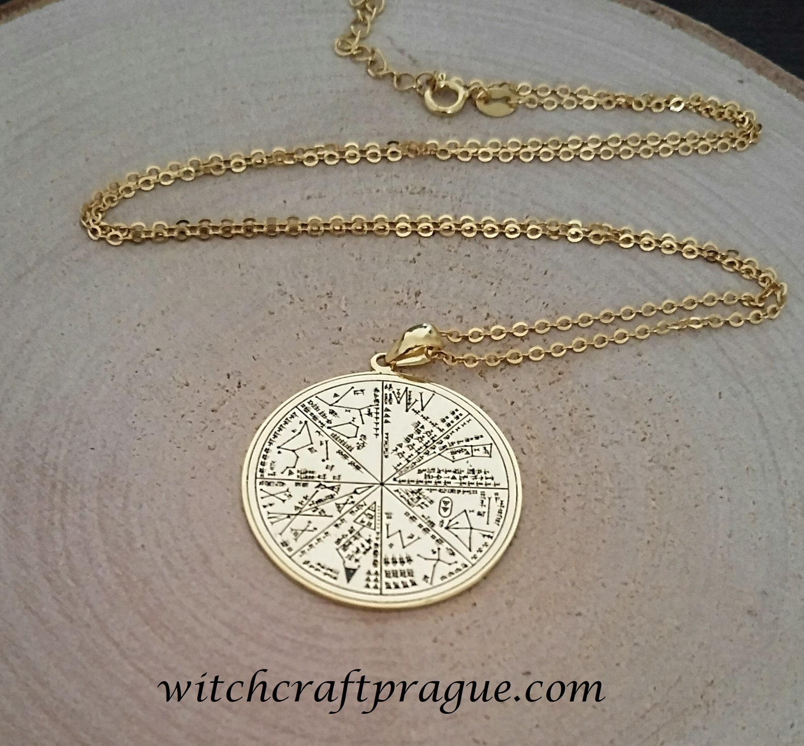 The Sumerian Star Map Necklace Planetary Witchcraft Amulet - Etsy