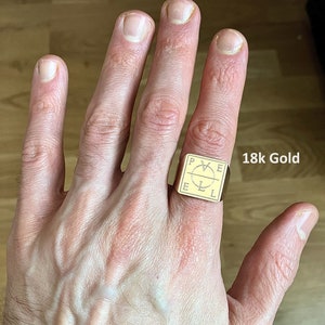 John Dee PELE Ring Talisman, Enochian Witchcraft Amulet - Etsy