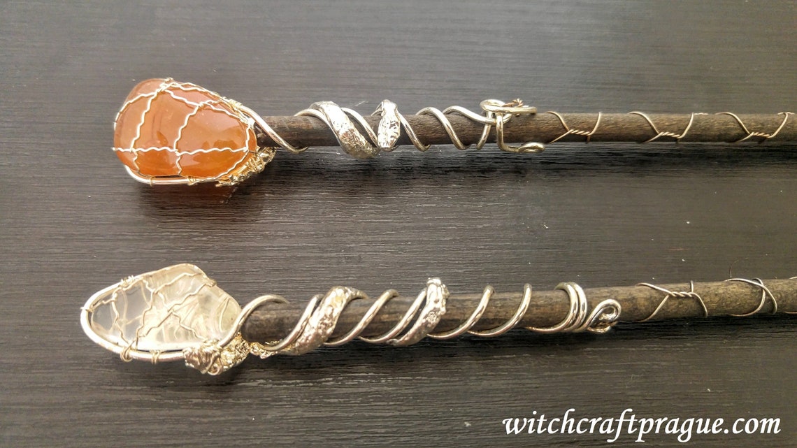Witchcraft Magic Wand Handmade Crystals - Etsy