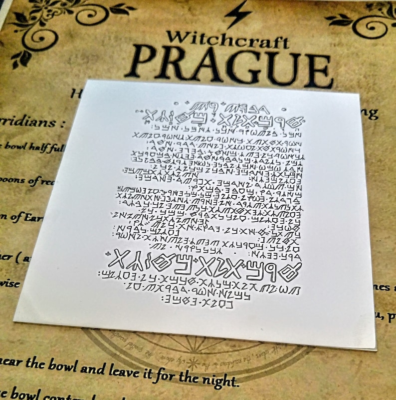 The Emerald Tablet of Hermes Poster Alchemy Talisman - Etsy