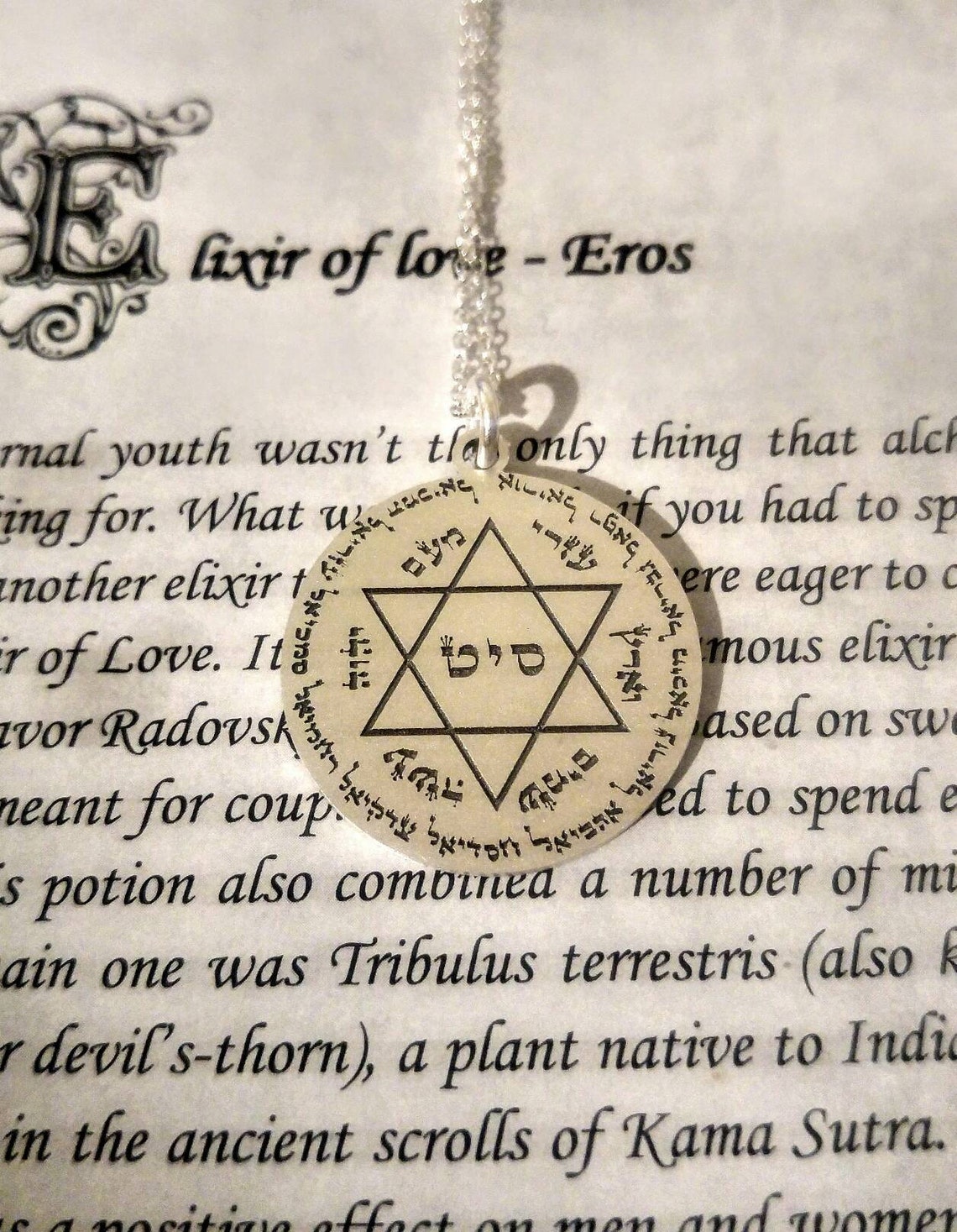 Witchcraft Archangel Spell Necklace Amulet Wicca Talisman Name of God ...