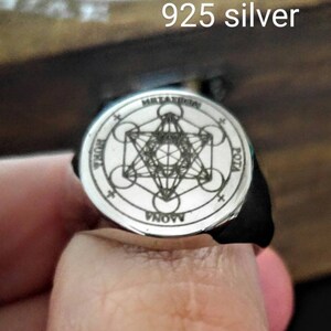 Archangel Metatron Sigil Ring Witchcraft Amulet Alchemy Talisman - Etsy