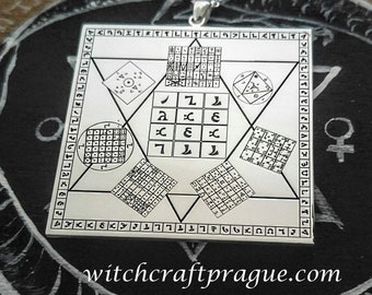 The Holy Table by John Dee Pendant, Enochian Necklace, Magic Enochian ...