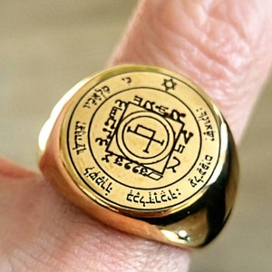 Fifth Pentacles of the Sun Ring Seal of Solomon Amulet - Etsy