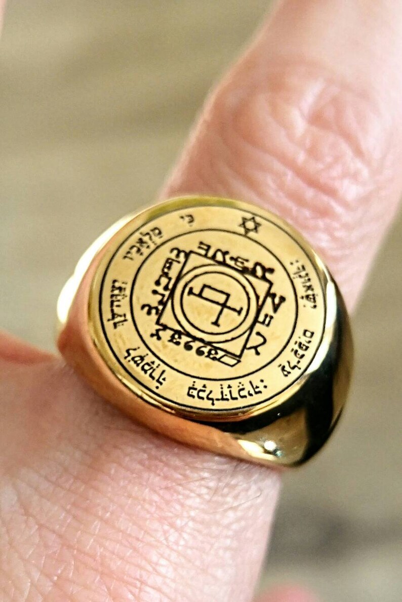 Fifth Pentacles of the Sun Ring Seal of Solomon Amulet - Etsy