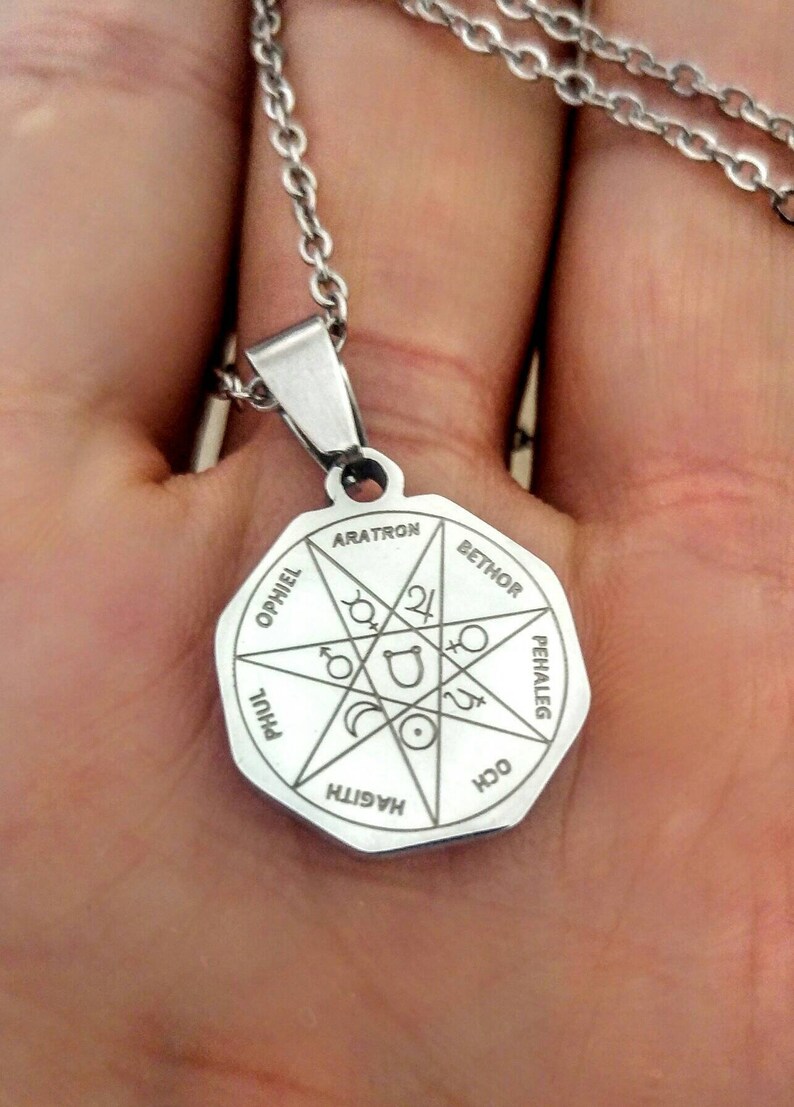 Witchcraft Alchemy Olympic Spirits Necklace Amulet Wicca - Etsy