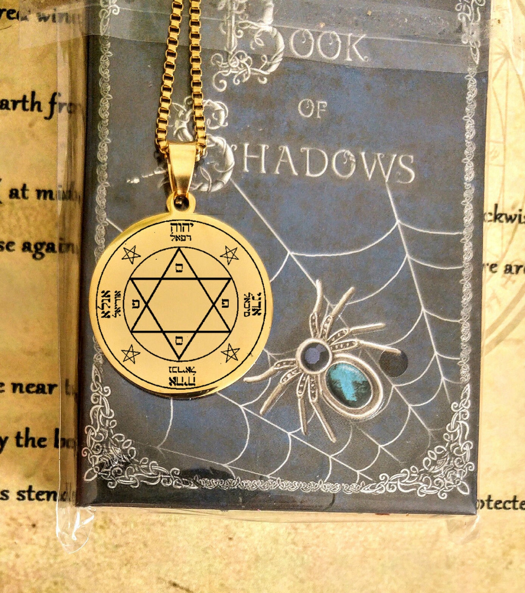 Witchcraft Archangels Necklace Amulet Alchemy Seal Wicca - Etsy