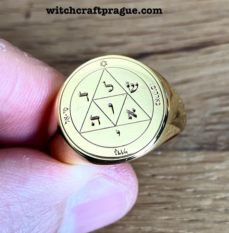 Third Pentacle of Mars Ring, Seal of Solomon Amulet - Etsy