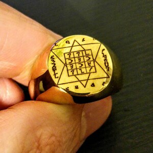 John Dee Holy Table Ring Amulet Witchcraft Talisman - Etsy