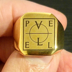 John Dee PELE Ring Talisman, Enochian Witchcraft Amulet - Etsy