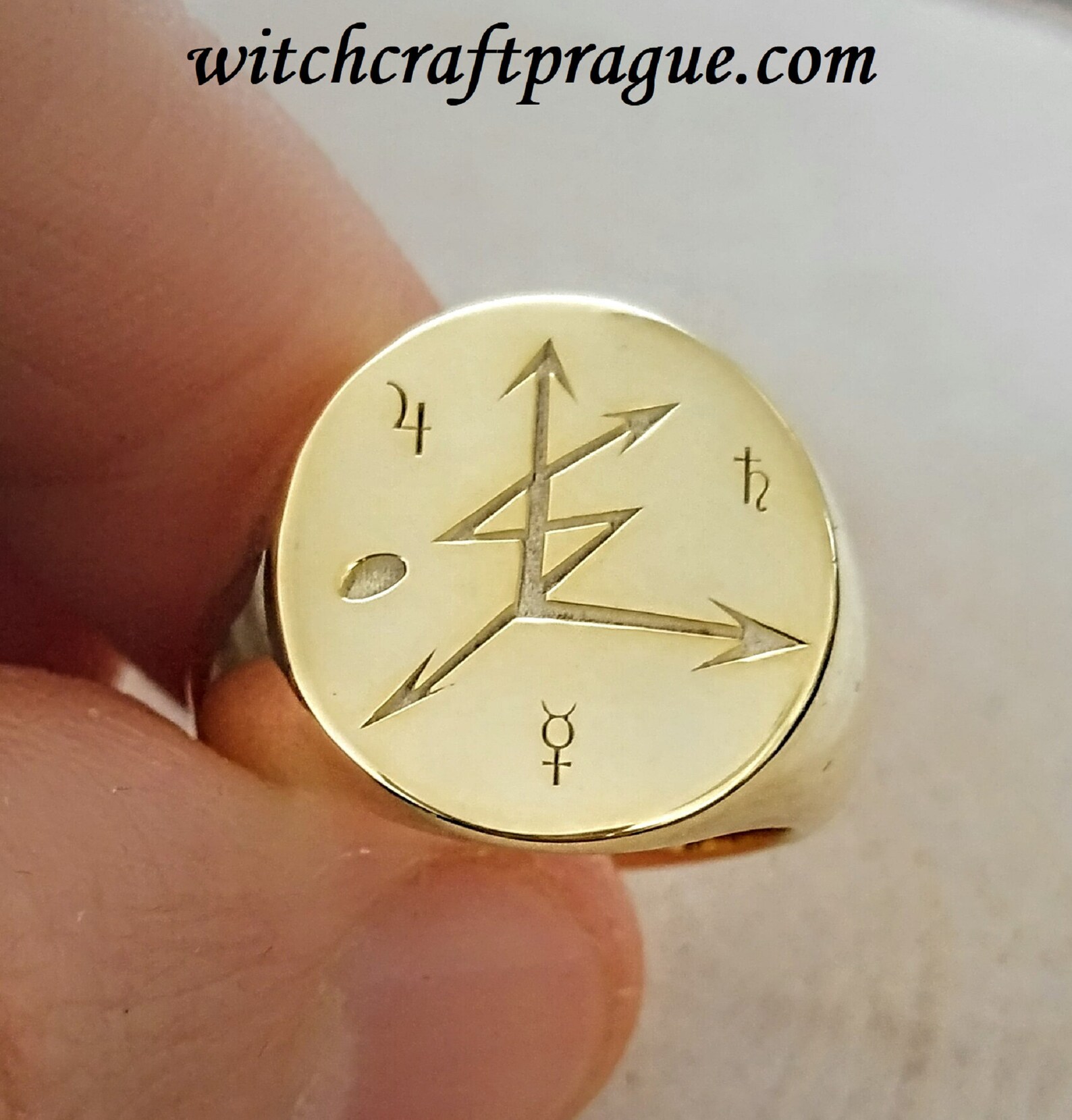 Chaos Magic Ellis Sigil Ring With Alchemy Symbols Witchcraft - Etsy