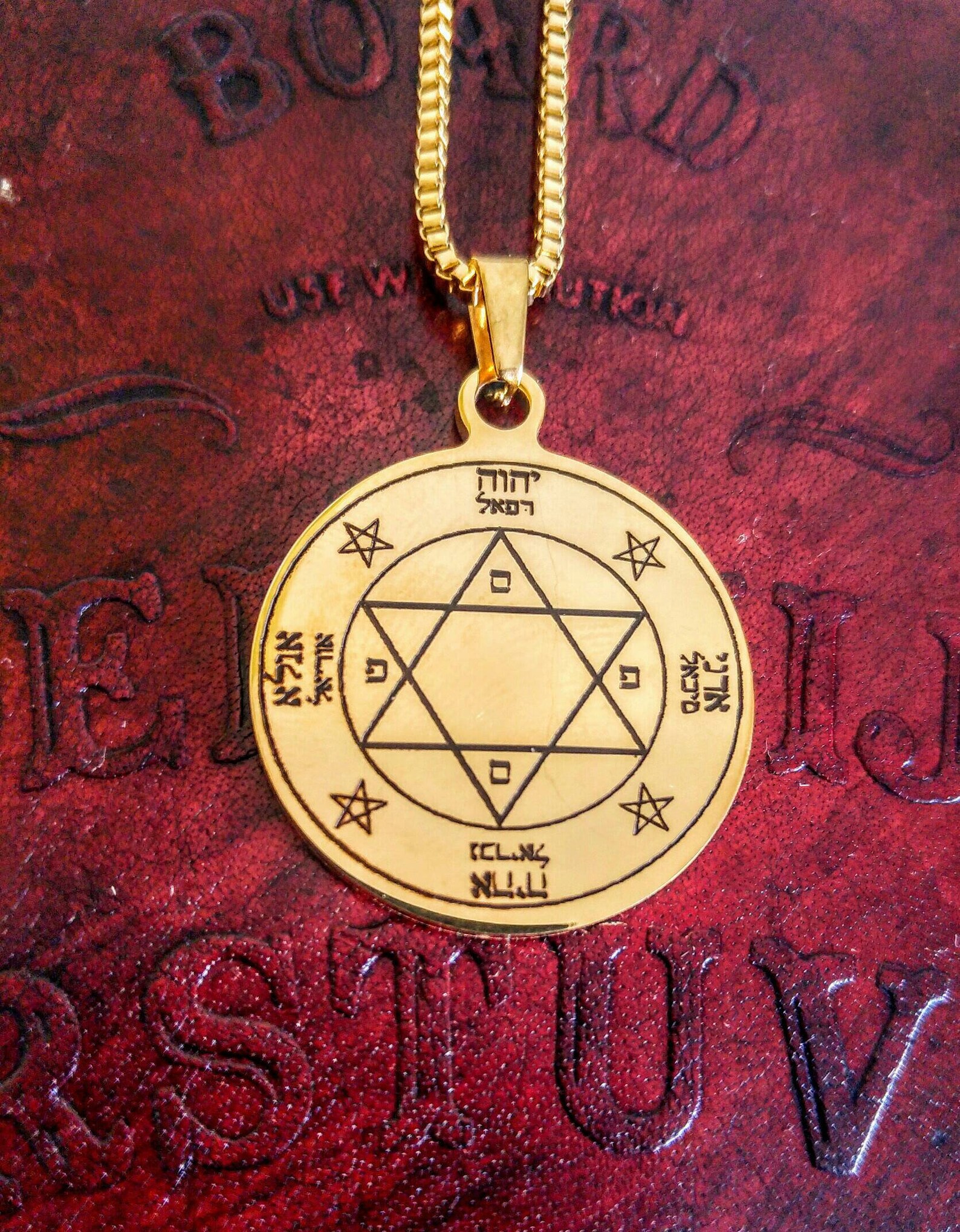 Witchcraft Archangels Necklace Amulet Alchemy Seal Wicca | Etsy