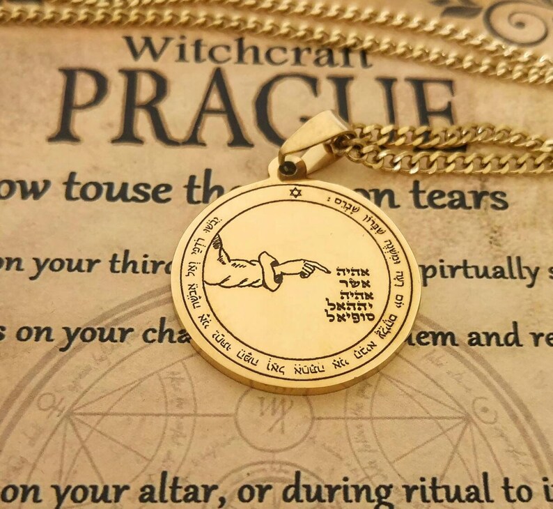 Fourth Pentacle of the Moon Seal of Solomon Necklace - Etsy
