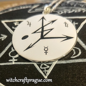 Chaos Magic Ellis Sigil Necklace With Alchemy Symbols - Etsy