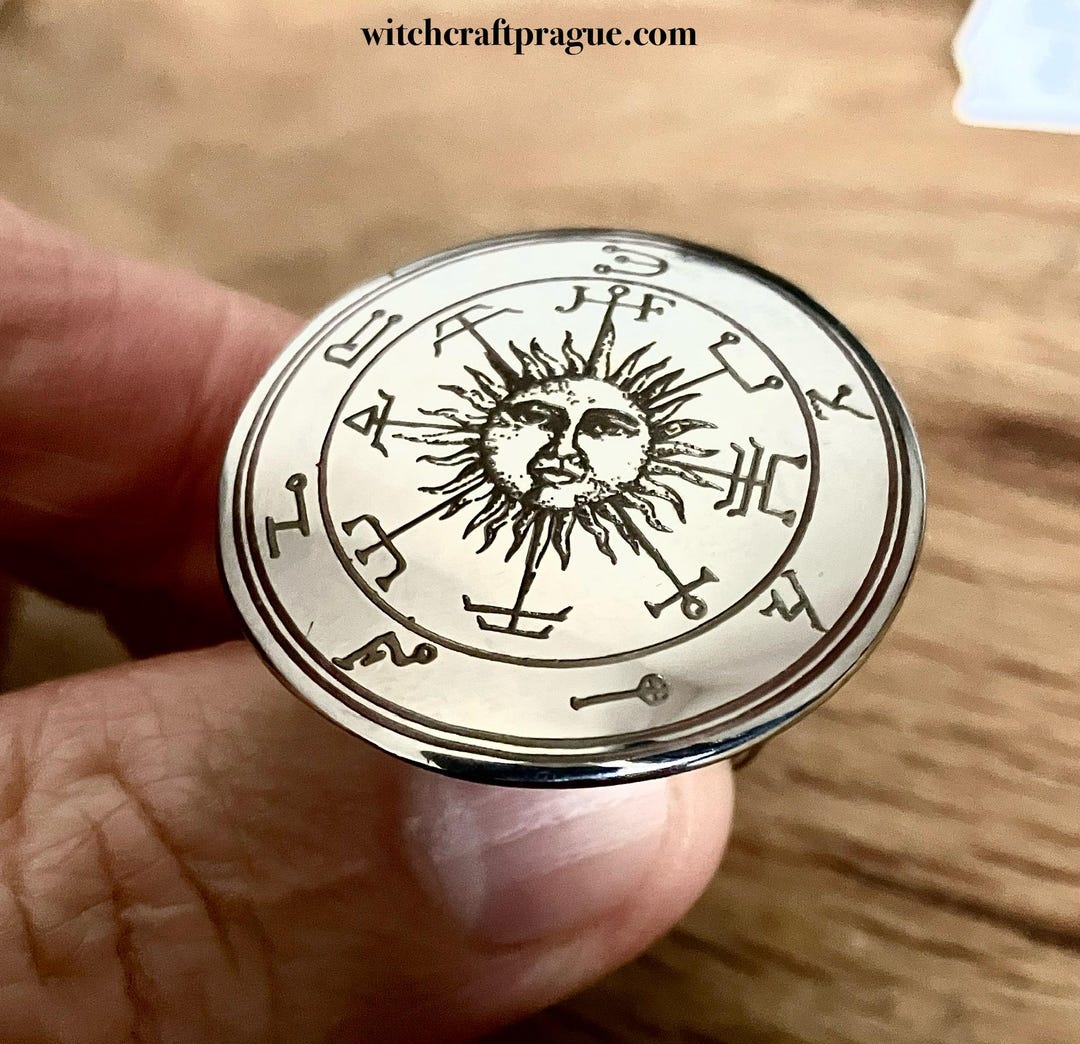 Wealth and Success Talisman Ring, Money Amulet, Seal of Solomon Spell ...