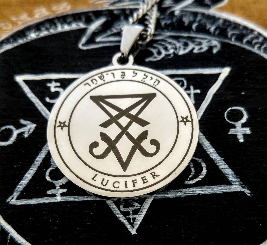 Witchcraft Lucifer Morning Star Sigil Necklace Talisman - Etsy