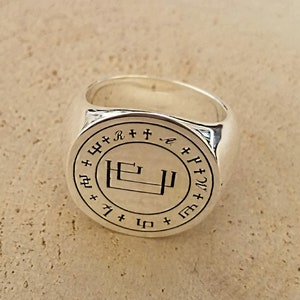 Witchcraft Olympic Spirits Ring Amulet Bethor Seal, Wealth Talisman ...
