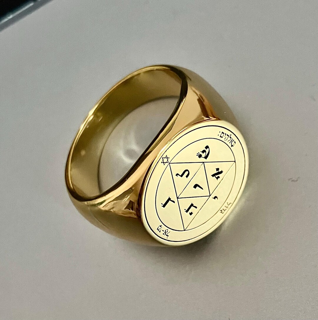 Third Pentacle of Mars Ring, Seal of Solomon Amulet - Etsy