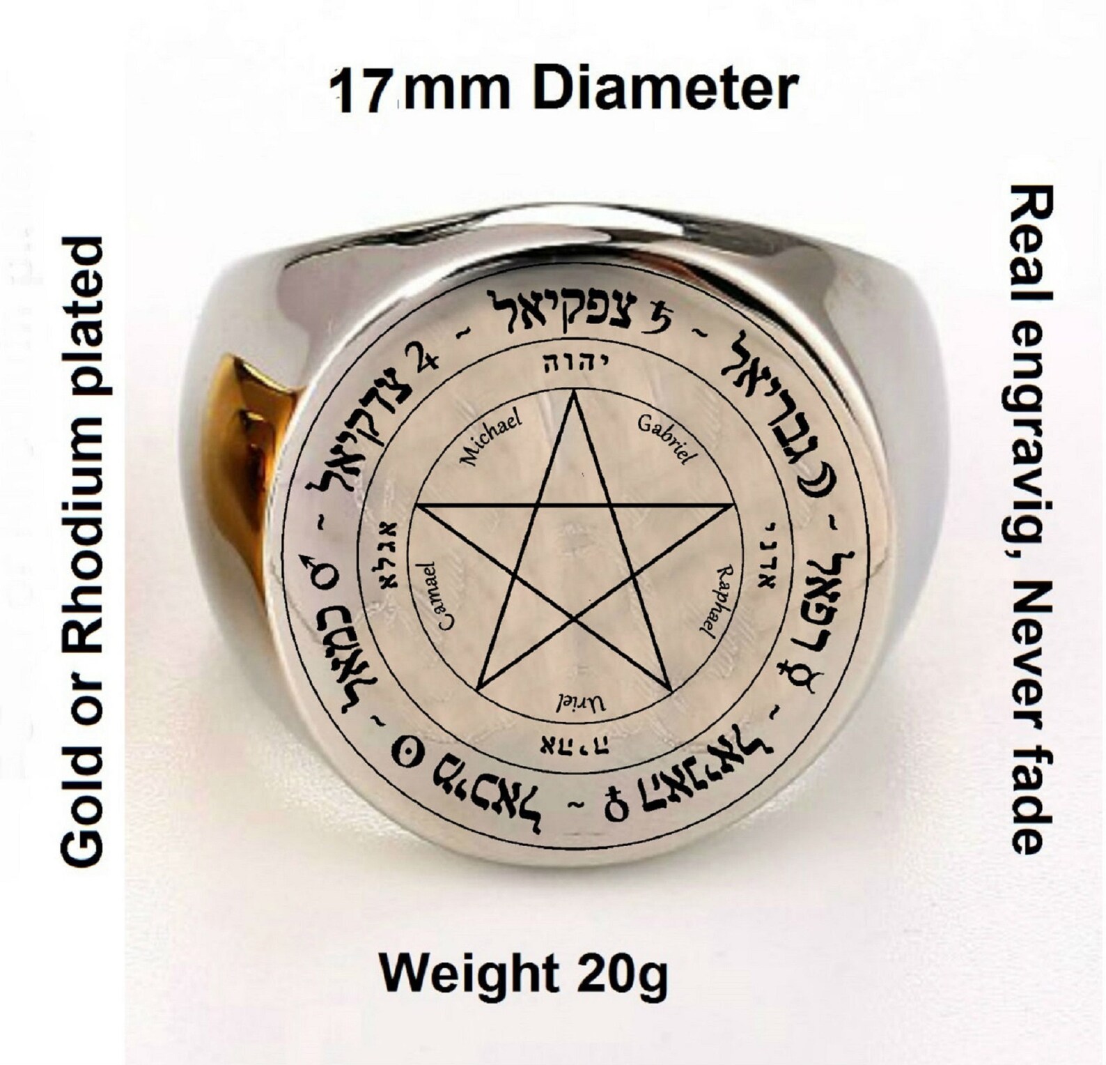 Custom Alchemy Archangels Protection Ring Goetia Amulet | Etsy