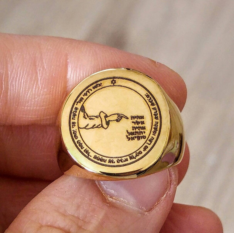 Seal of Solomon Fourth Pentacle of the Moon Ringwitchcraft - Etsy