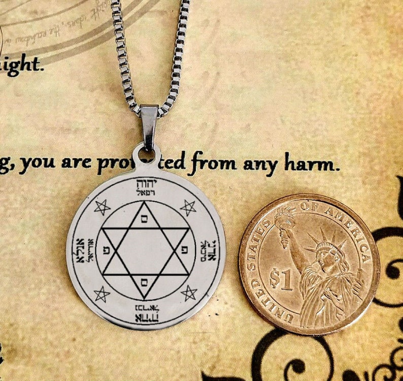 Witchcraft Archangels Necklace Amulet Alchemy Seal Wicca | Etsy